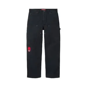 Supreme X Spitfire Double Knee Painter Pant - Black