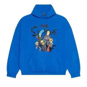 Balenciaga X The Simpsons Hoodie 'indigo