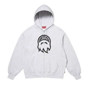 Supreme X Spitfire Zip Up Hooded Sweatshirt - Grey