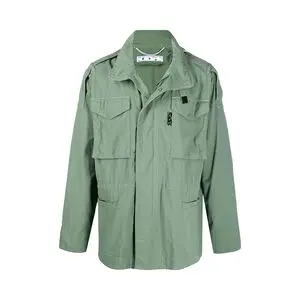 Off-White Arrows Logo Field Jacket - Green