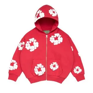DENIM TEARS Cotton Wreath Zip Hoodie