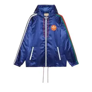 Gucci X Adidas Satin Nylon Jacket - Blue