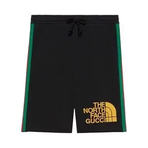 Gucci X The North Face Web Print Shorts - Black