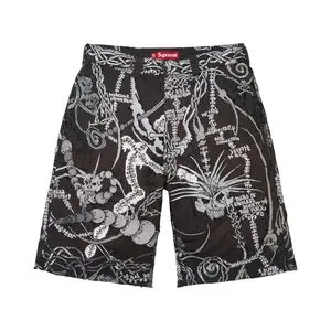 Supreme Wombat Embroidered Work Short - Black