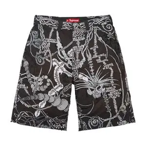 Supreme Wombat Embroidered Work Short - Black