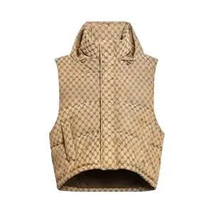 Gucci X Balenciaga The Hacker Project Hacker Cocoon Puffer Gilet Vest 'beige/ebony - Tan