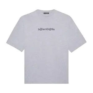 Balenciaga Symbols T-shirt 'heather /black - Grey