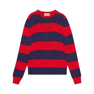 Gucci Striped Sweater /blue - Red