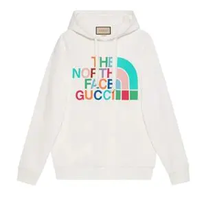 Gucci X The North Face Sweatshirt 'off White/multicolor - Cream