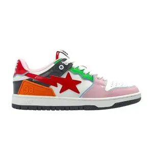 A BATHING APE Sk8 Sta Sneakers - Red