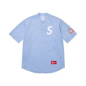 Supreme Shop S Logo Henley 'light London - Blue