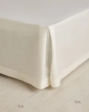 Quince European Linen Bed Skirt - Ivory