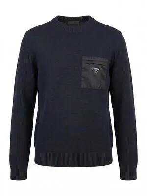 Prada Sweater With Re-nylon Detail - Multicolor