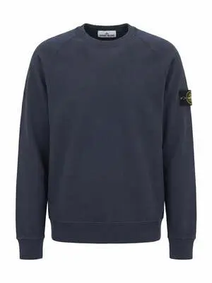 Stone Island Organic Cotton Fleece Sweatshirt - Multicolor