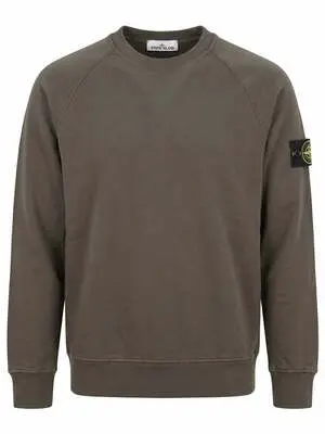 Stone Island Organic Cotton Fleece Sweatshirt - Multicolor