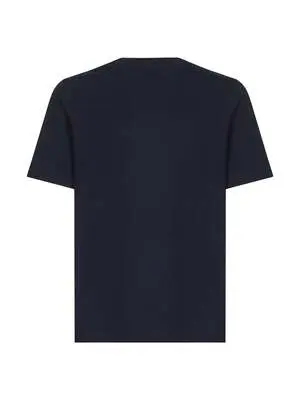 Brunello Cucinelli Blue Solomeo Crest T-shirt