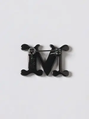 Max Mara Jewel Brooch - Black