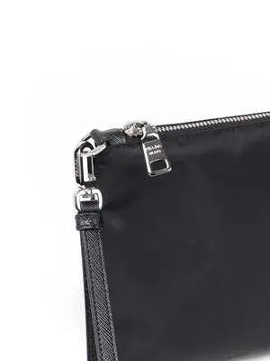 Prada Re-nylon And Saffiano Pouch