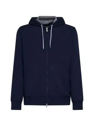 Brunello Cucinelli BRUNELLO CUCINELLI Cotton Blend Zip Hoodie Multicolor