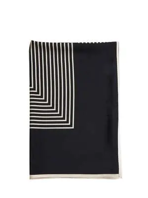TOTEME Striped Silk Crêpe Scarf - Multicolor