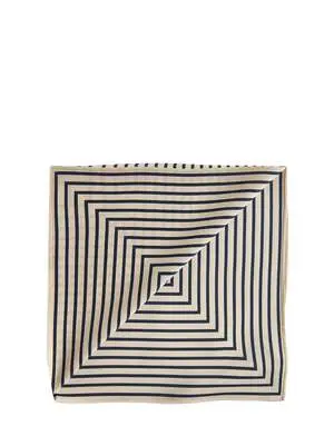 TOTEME Silk Scarf With Monogram Print - Multicolor