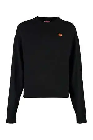 Kenzo Boke Flower Sweater In Wool - Black