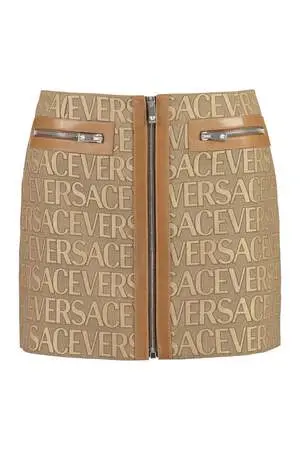 Versace Jacquard Mini Skirt
