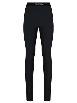 TOM FORD Lustrous Jersey Signature Leggings - Black