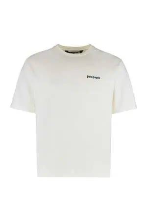 Palm Angels Classic Cotton Round Neck T-shirt For - White