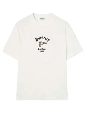Burberry Embroidered Crew Neck T-shirt Size