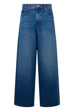 MOTHER Wide Leg High Waist Relaxed Fit Denim Jeans - Blue