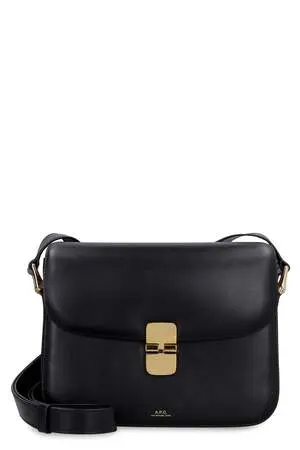 A.p.c. Grace Mini Bag Leather Embossed In Crocodile Motif