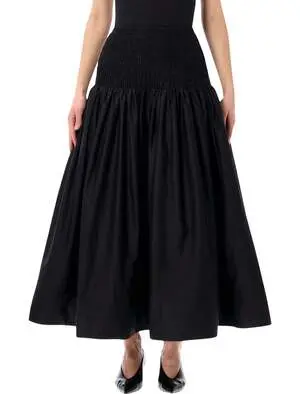 SELF-PORTRAIT Midi Skirt - Black