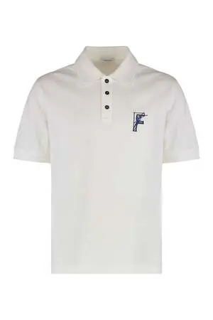 FERRAGAMO Logo-embroidered Polo Shirt