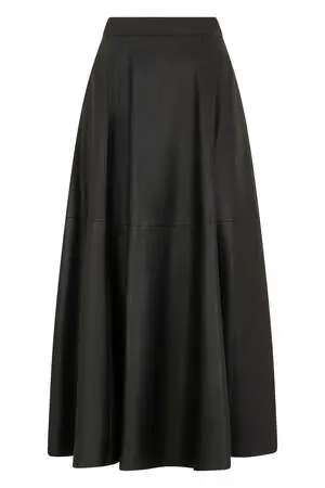 Raquel Diniz High-waisted Midi Leather Skirt