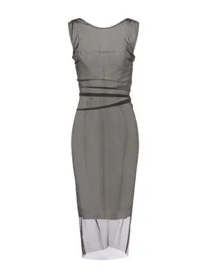 MAISON MARGIELA Sheer Paneled Dress - Grey