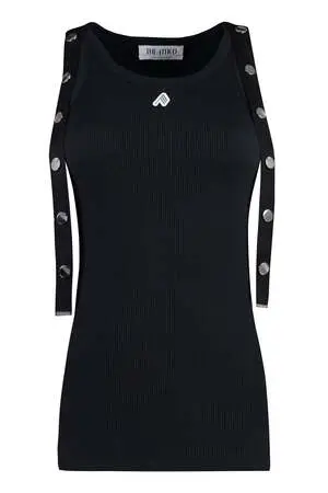 Attico Logo Ribbed Cotton Tank Top