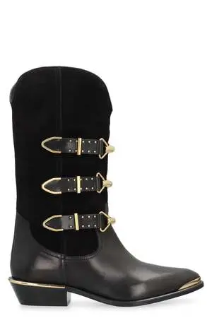 Isabel Marant Étoile Darner Buckle Boots - Black