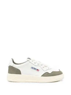 AUTRY Contrast Insert Leather Sneakers - Bianco