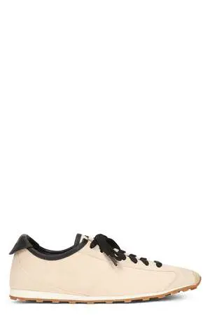 Jacquemus JACQUEMUS Lace-Up Canvas And Leather Sneakers Panna