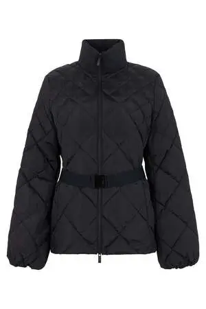 Moncler Wineck Hooded Geometric-quilted Short Down Jacket