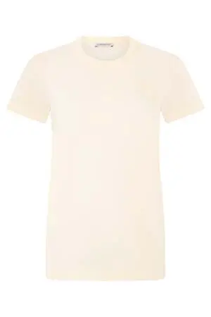 Moncler Classic Cotton T-shirt Short Sleeve - Ivory