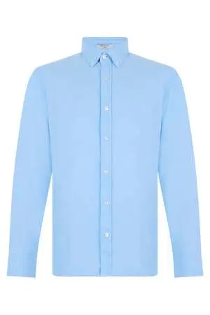 Gant Long Sleeve Linen Shirt Spring/summer 2025 - Light Blue