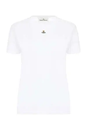 VIVIENNE WESTWOOD Cotton Crewneck T-shirt - White