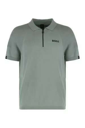 BOSS Dynamic Comfort Polo With Half Zip For