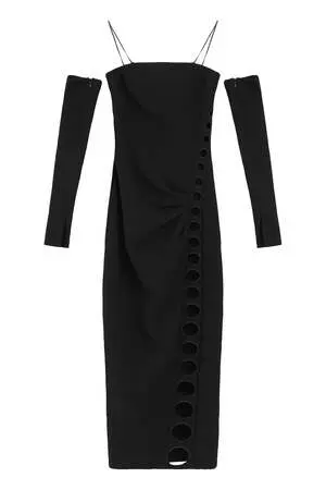 Cult Gaia Off-shoulder Midi Dress - Black