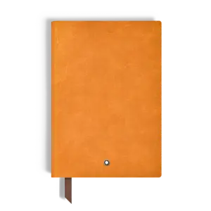 Montblanc Medium Notebook In Soft Leather, Lined Pages - Brown