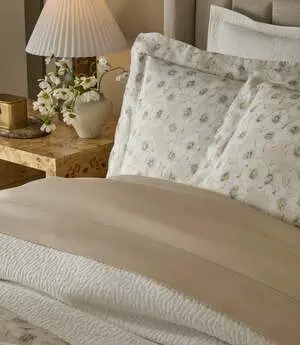 PEACOCK ALLEY Ella Linen Duvet Set - Sky