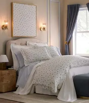 PEACOCK ALLEY Ella Linen Duvet Set - Sky