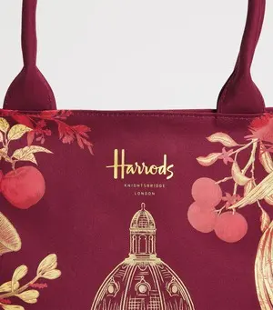 Harrods House Of Grocery Tote Bag - Burgundy